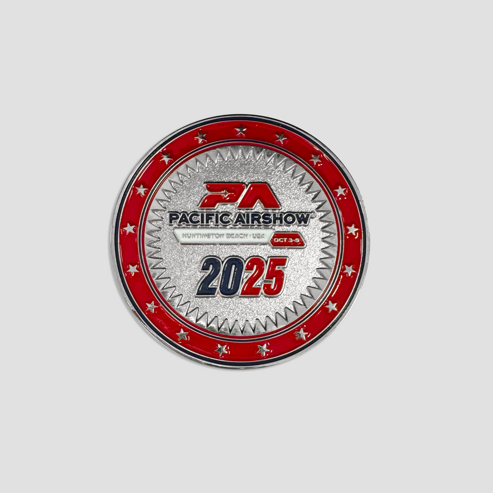 Official 2025 Pacific Airshow Challenge Coin – Pacific Airshow USA ...